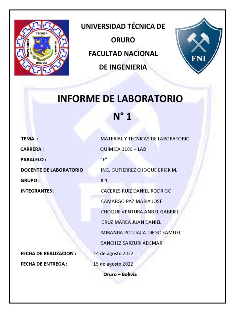 Lab #1 Materiales de Laboratorio | PDF | Valoración | Química