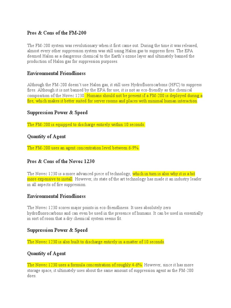 Clean Agent System Notes | PDF | Carbon Dioxide | Firefighting