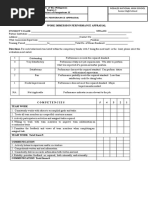 Work Immersion Evaluation Form | PDF | Competence (Human Resources) | Behavioural Sciences