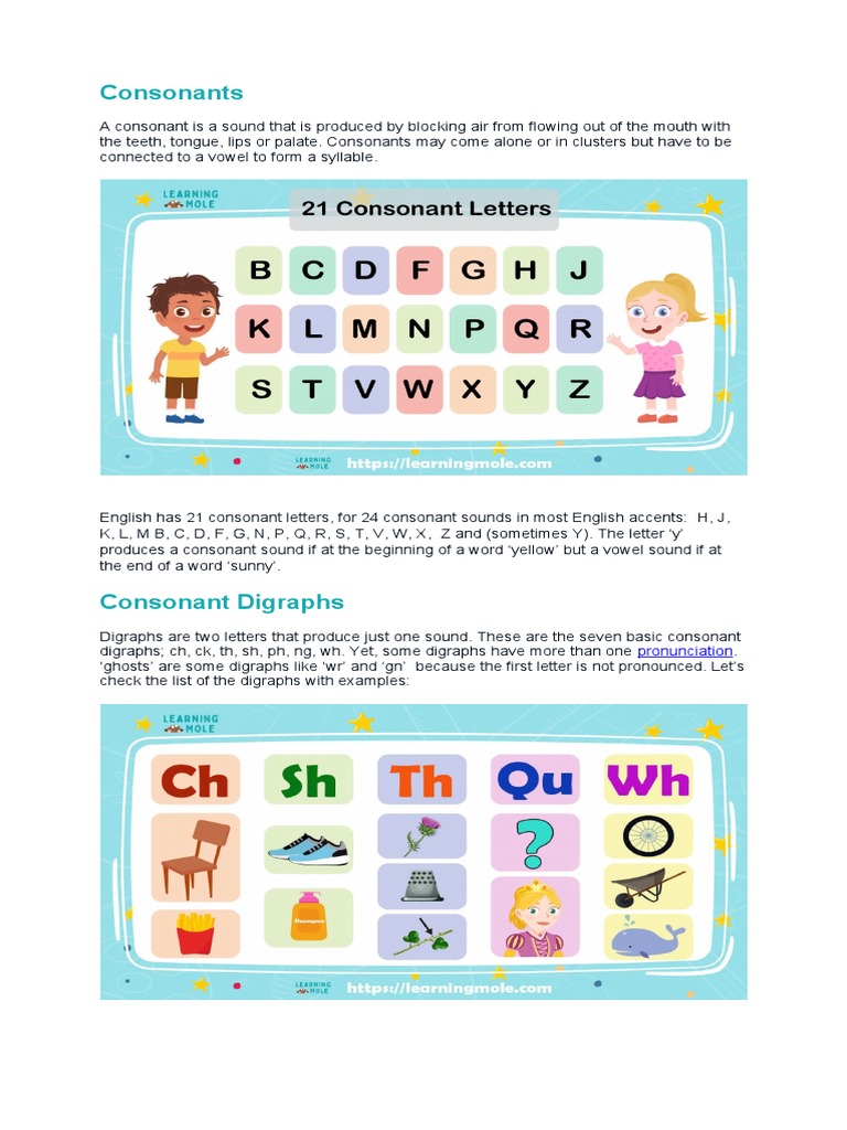 An In-Depth Exploration of Consonants: Their Types, Sounds, and Place ...