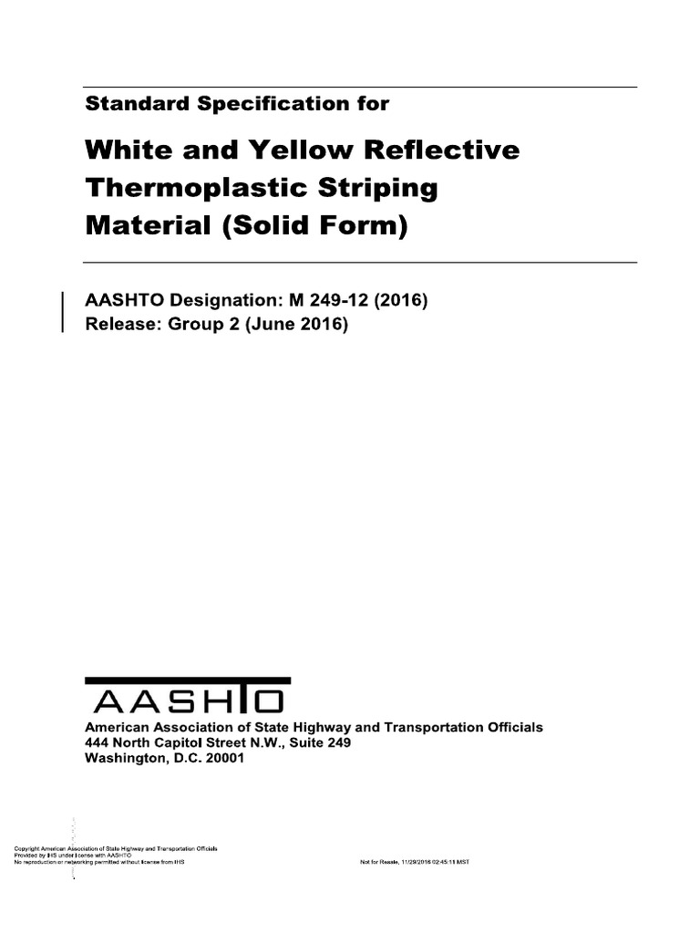 Aashto M 249 | PDF