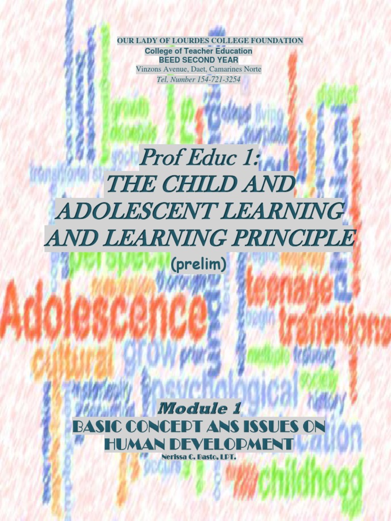 Module1 Child and Adolescent | PDF
