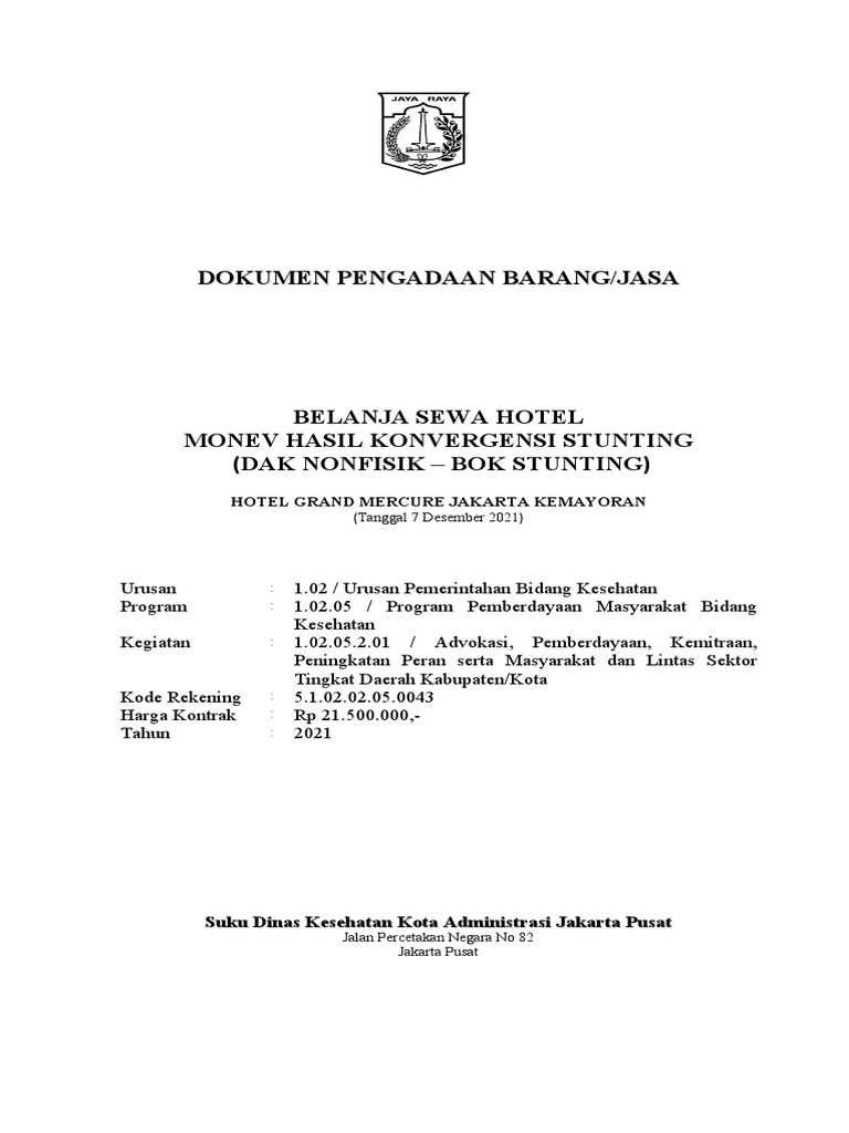 Dokumen Hotel 7 Desember | PDF