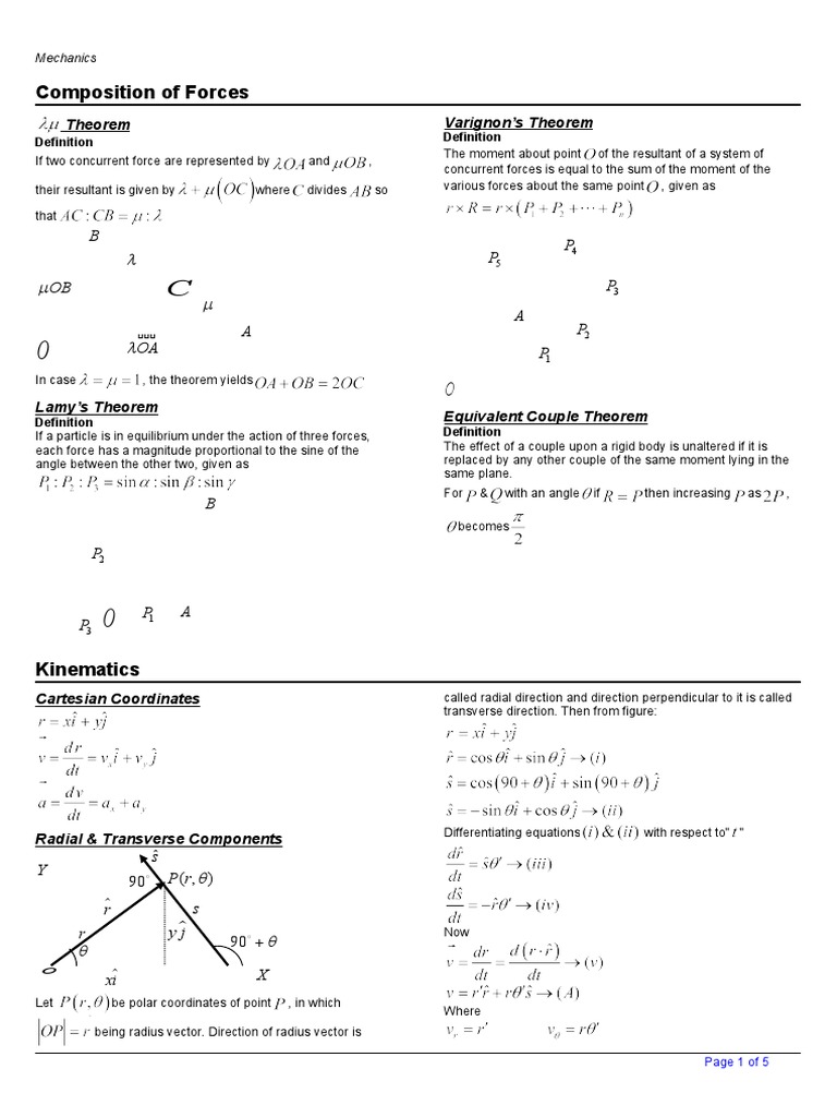 BSC Math Mechanic | PDF | Acceleration | Mechanical Engineering