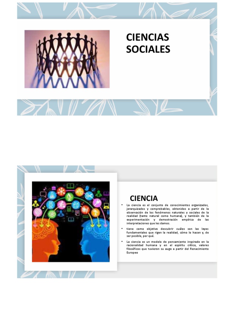 Definicion Fundamentos de La Ciencia Sociales - Compress | PDF | Antropología | Sicología