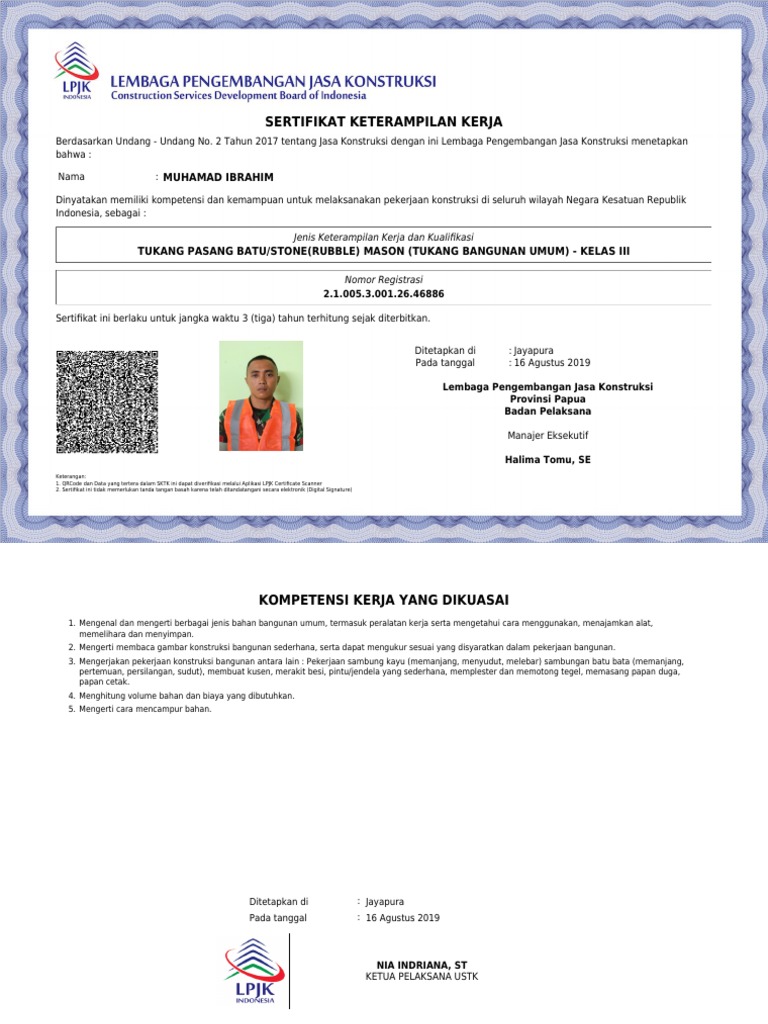 SKTK KERJA BATU | PDF
