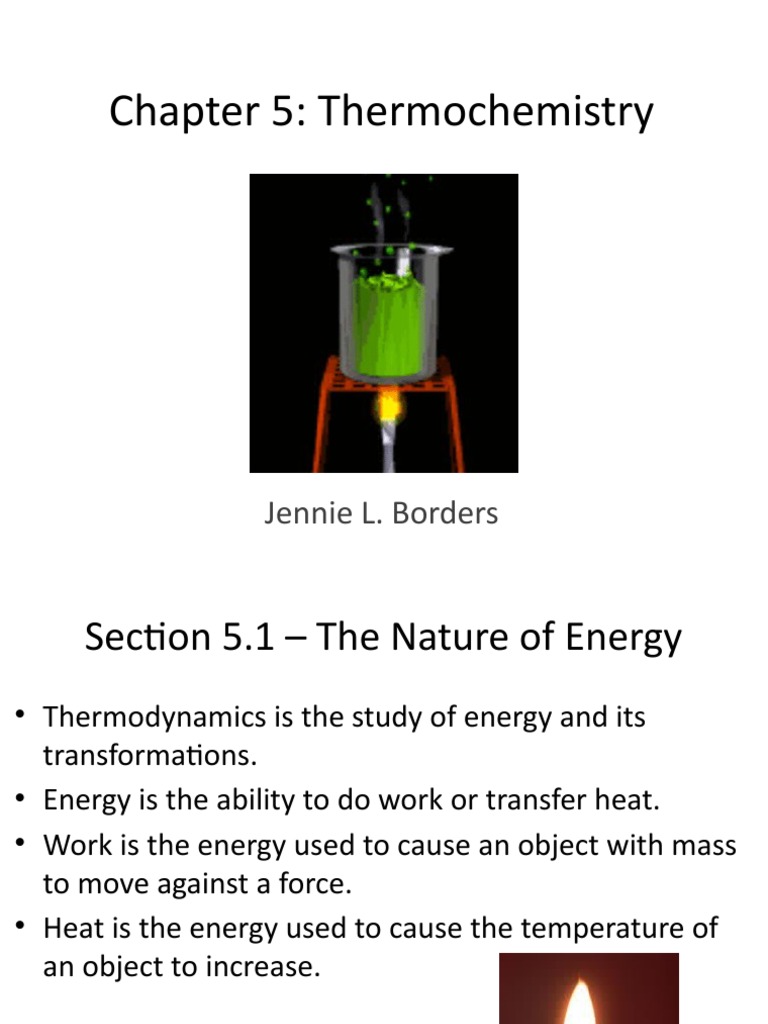 AP Chapter 5 Powerpoint For Website | PDF | Enthalpy | Heat