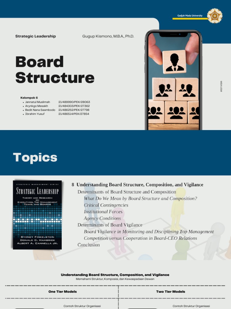 Strategic Leadership (SL) Board Structure MMUGM | PDF