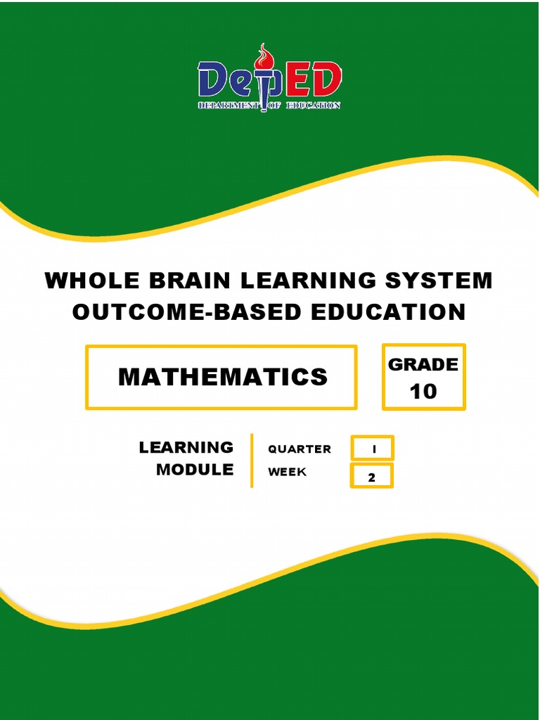 Math G10-Q1-W2final | PDF | Numbers | Arithmetic