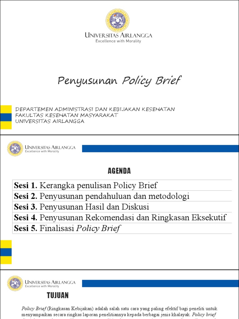 Panduan Penyusunan Policy Brief Efektif | PDF