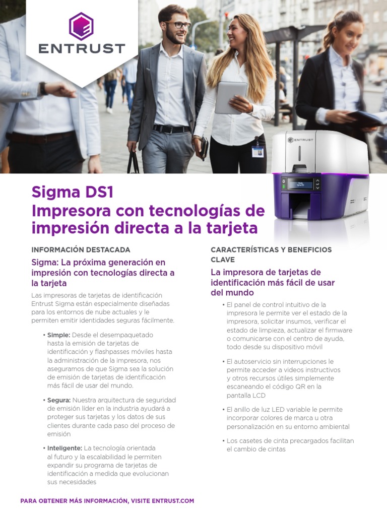 Catalogo de Impresora Entrust DS1 | PDF | Impresora (Computación ...