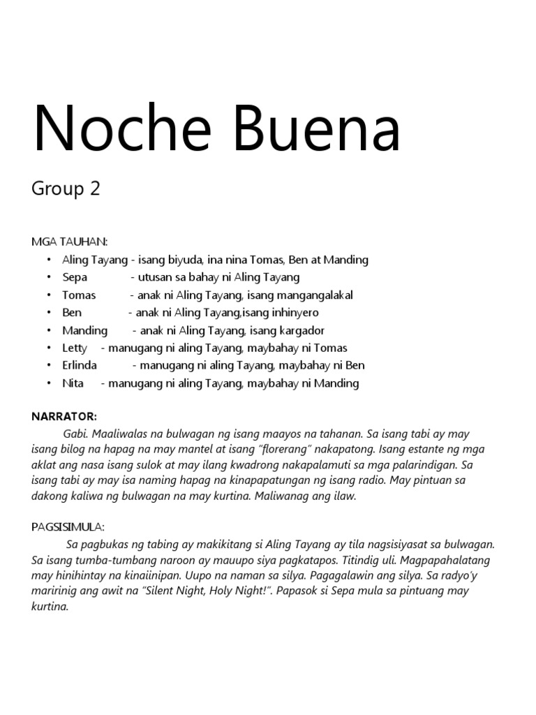 Noche Buena | PDF