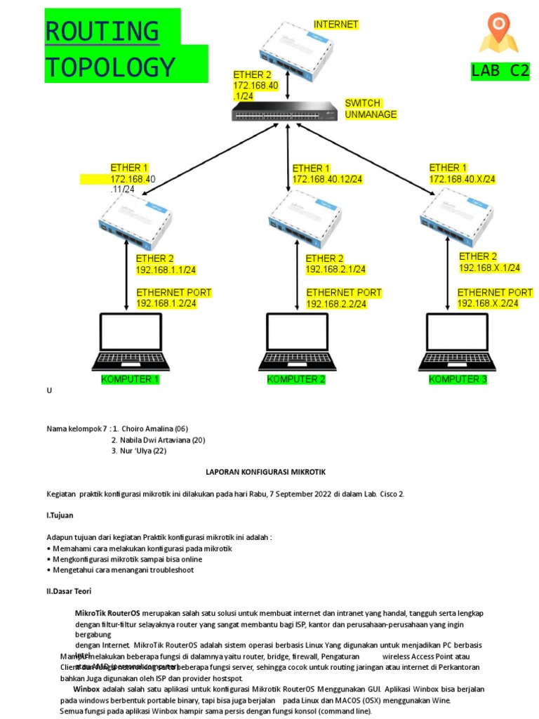 Laporan Konfigurasi Mikrotik | PDF