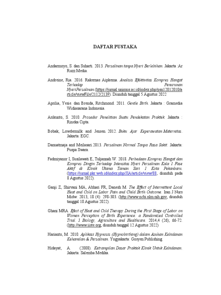 Daftar Pustaka Terbaru | PDF