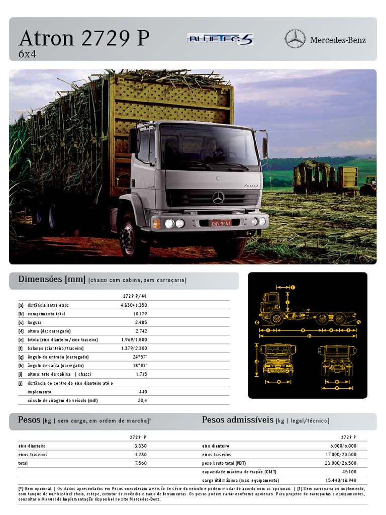 Atron 2729 Plataforma | PDF | Veículos | Veículo motorizado