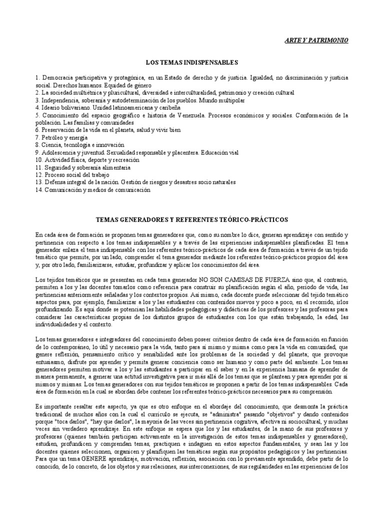 La importancia de los temas generadores en la educación contemporánea ...