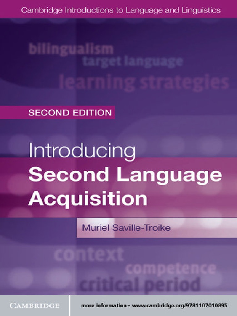 Introducing Second Language Acquisition CHAPTER 1 | PDF