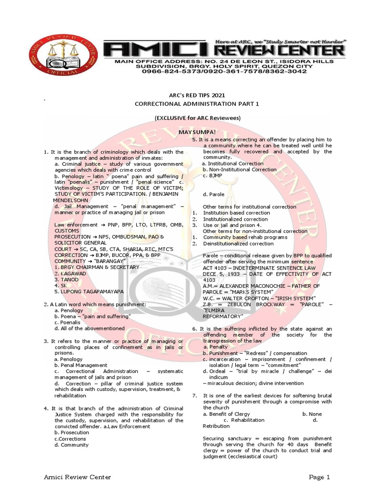 COr Ad Diagnostic Sample | Download Free PDF | Prison | Punishments