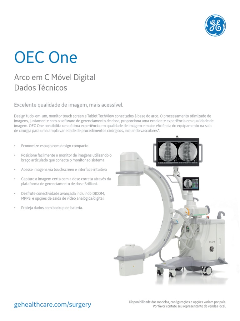 Datasheet - OEC One - PT | PDF | Rede de computadores | Raio X