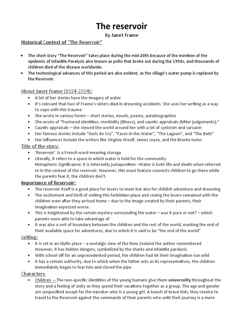 Reservoir Analysis and Questions | PDF | Experience