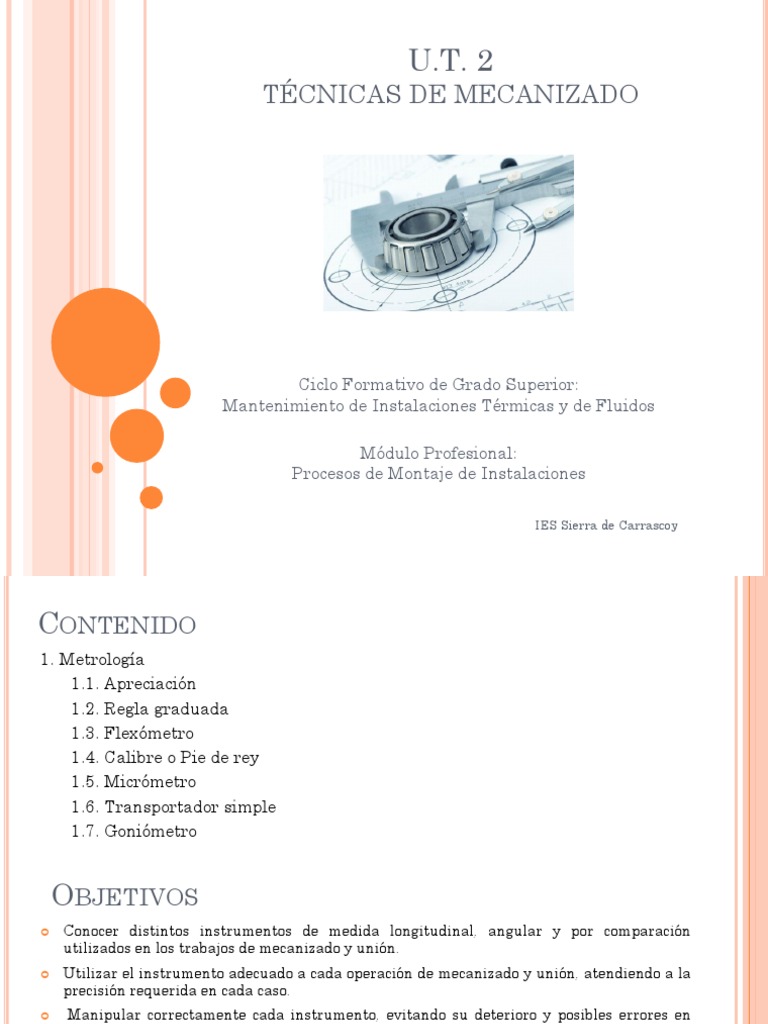 UT2.1 Metrología | PDF | Herramientas | Metrología
