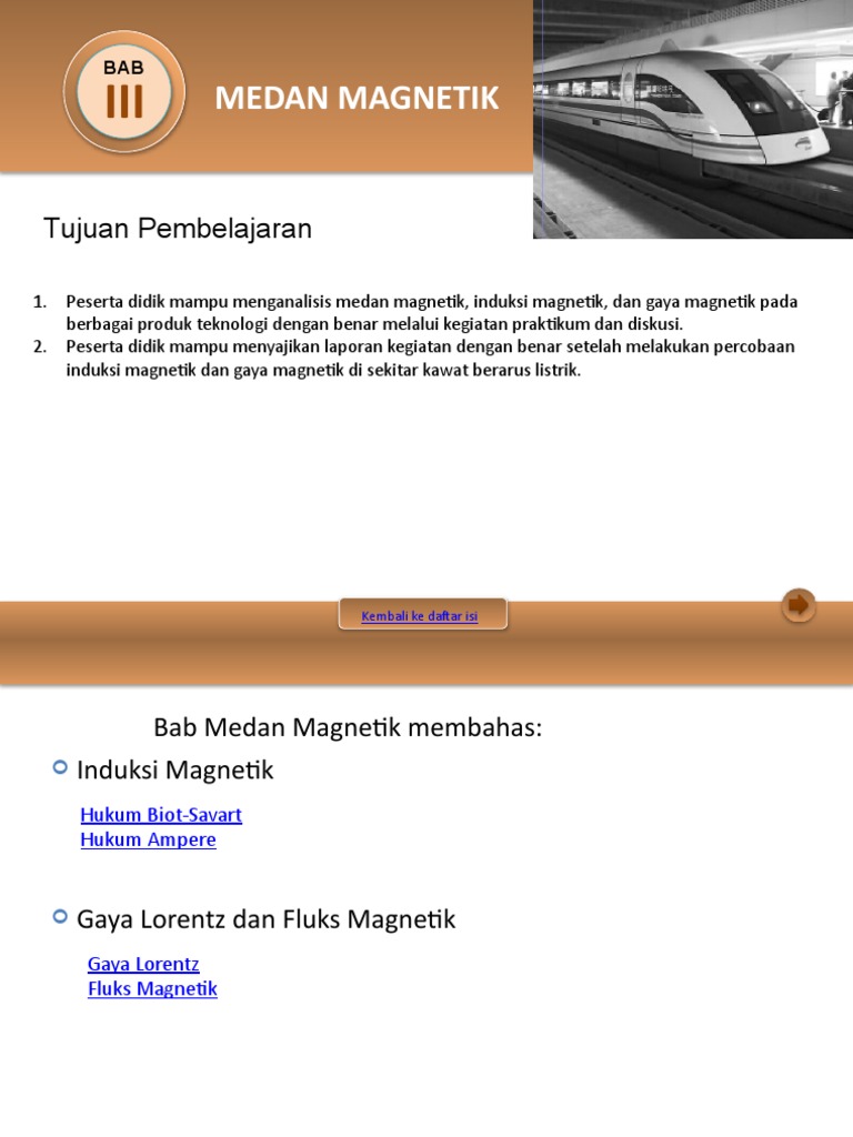 Power Point Medan Magnet | PDF | Sains & Matematika | Teknologi & Rekayasa