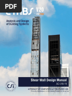 9 Shear Wall Design Manual - ETABS - Aci 318-19 | PDF | Deformation (Engineering) | Bending