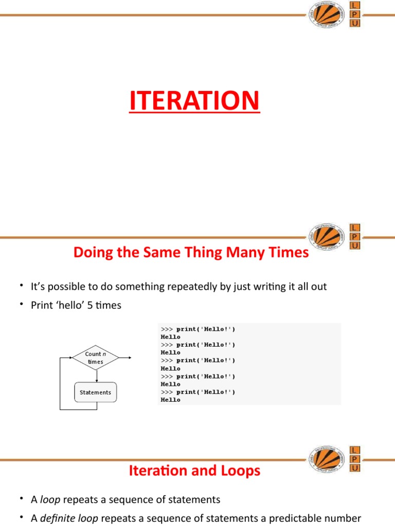 Lect 4 Looping Statements Pdf Control Flow Computing