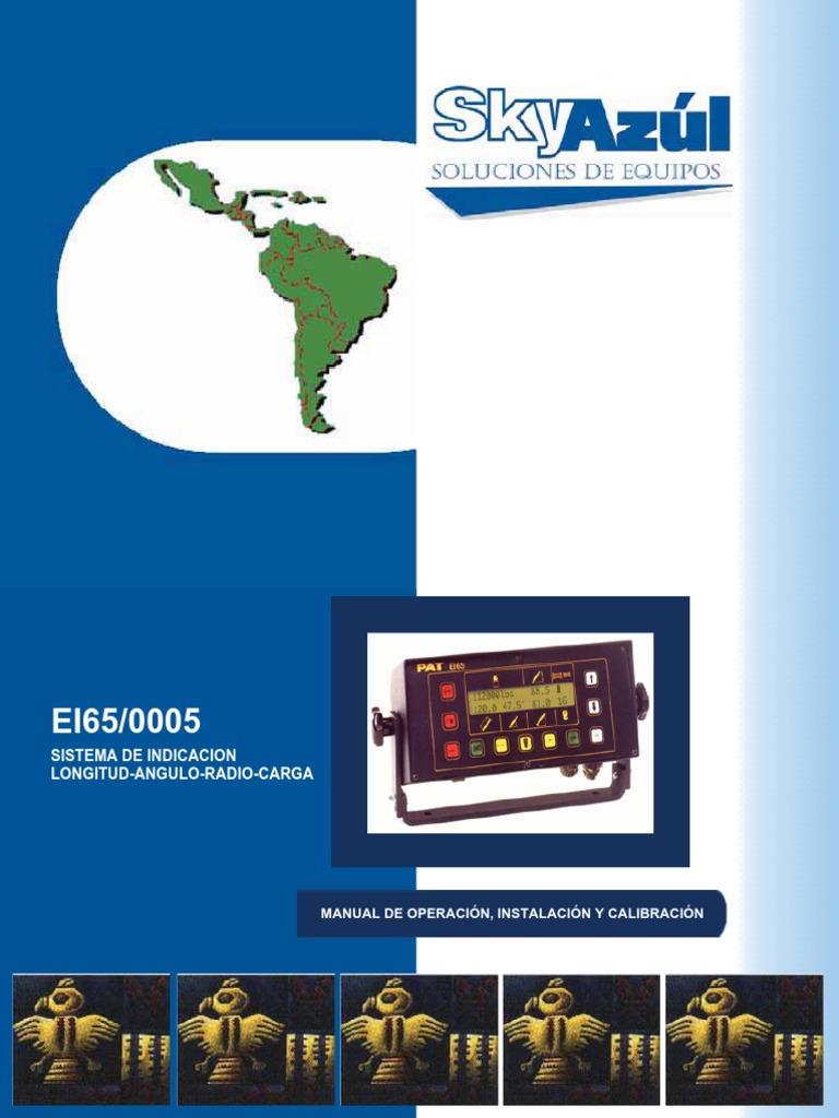 EI65 Manual (Spanish) Low Res | PDF | Calibración | Grúa (máquina)