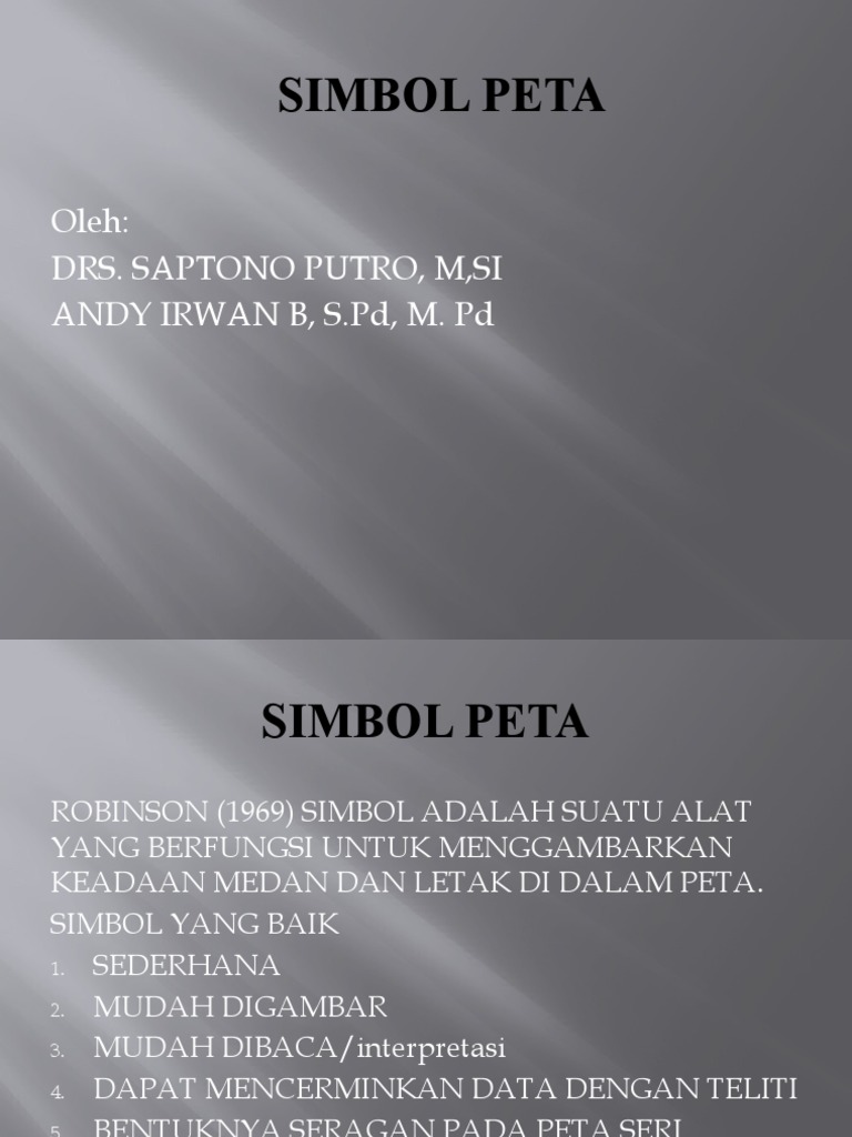 Simbol Peta: Jenis dan Contoh | PDF