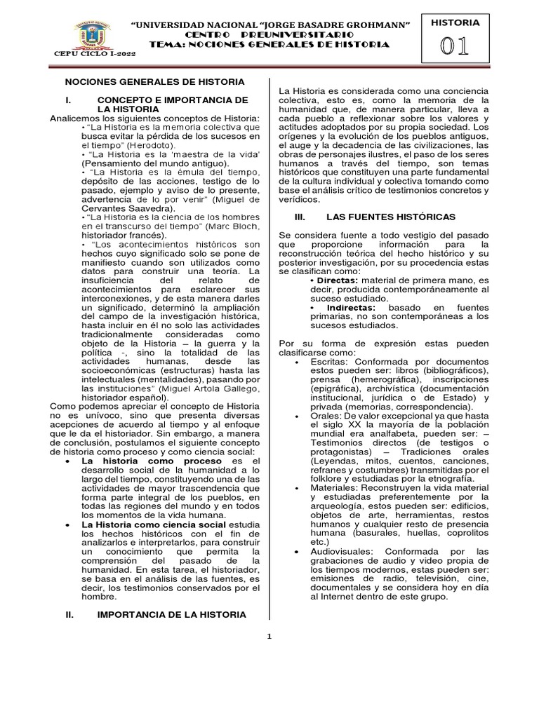 Pract. 01 - Historia | PDF | Sociedad | Arqueología