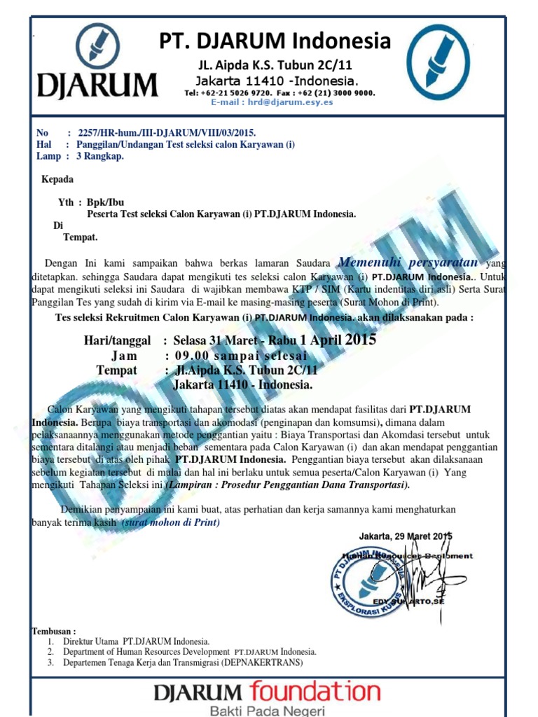 Pt. Djarum Indonesia. Jakarta.... | PDF