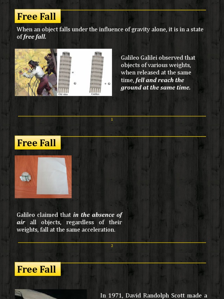 2.4 Uam Free-Fall Vertical-Motion | PDF | Acceleration | Mechanics