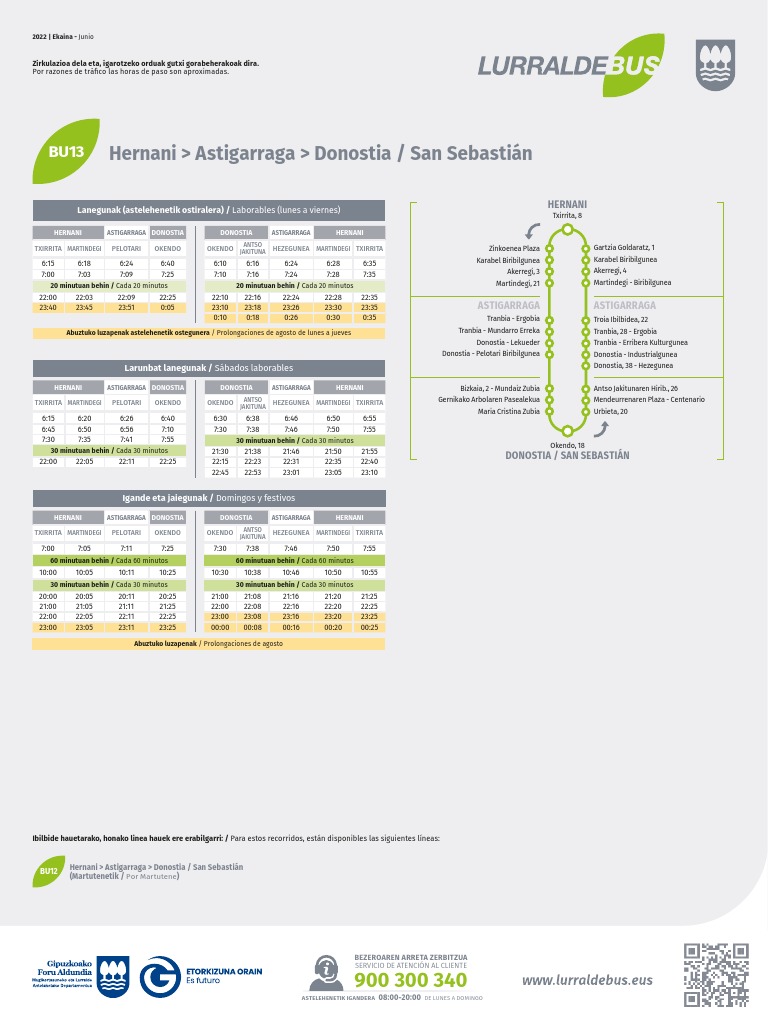 BU13 Hernani - Astigarraga - Donostia29062022 | PDF