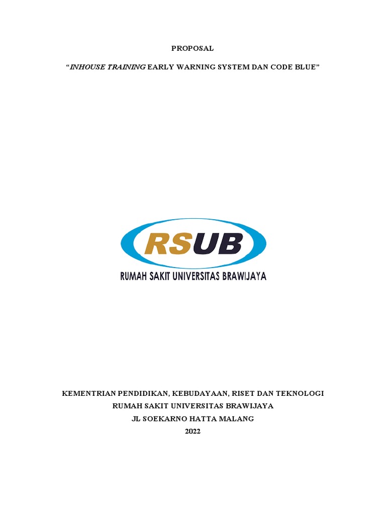 PROPOSAL EWS Dan CODE BLUE 2022 | PDF