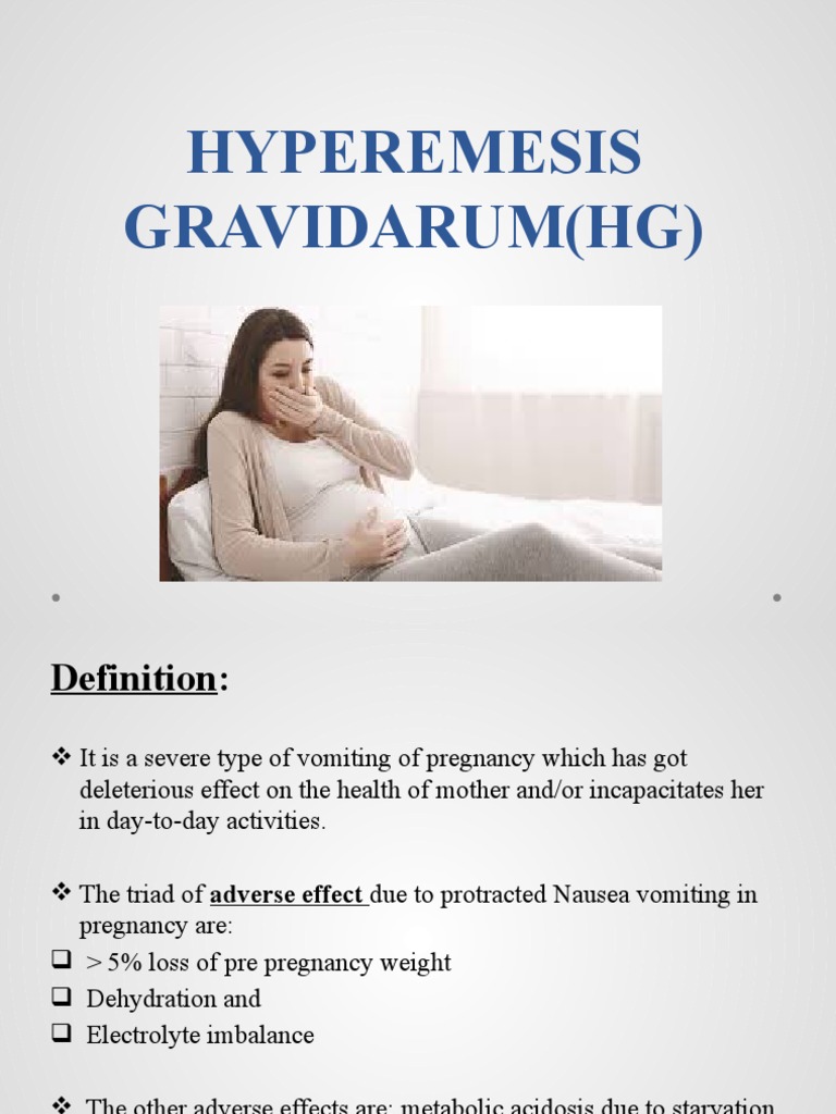 Hyper Emesis Gravidarum | PDF | Vomiting | Diseases And Disorders