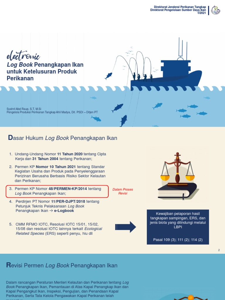 Elogbook Penangkapan Ikan Dan OBOR | PDF