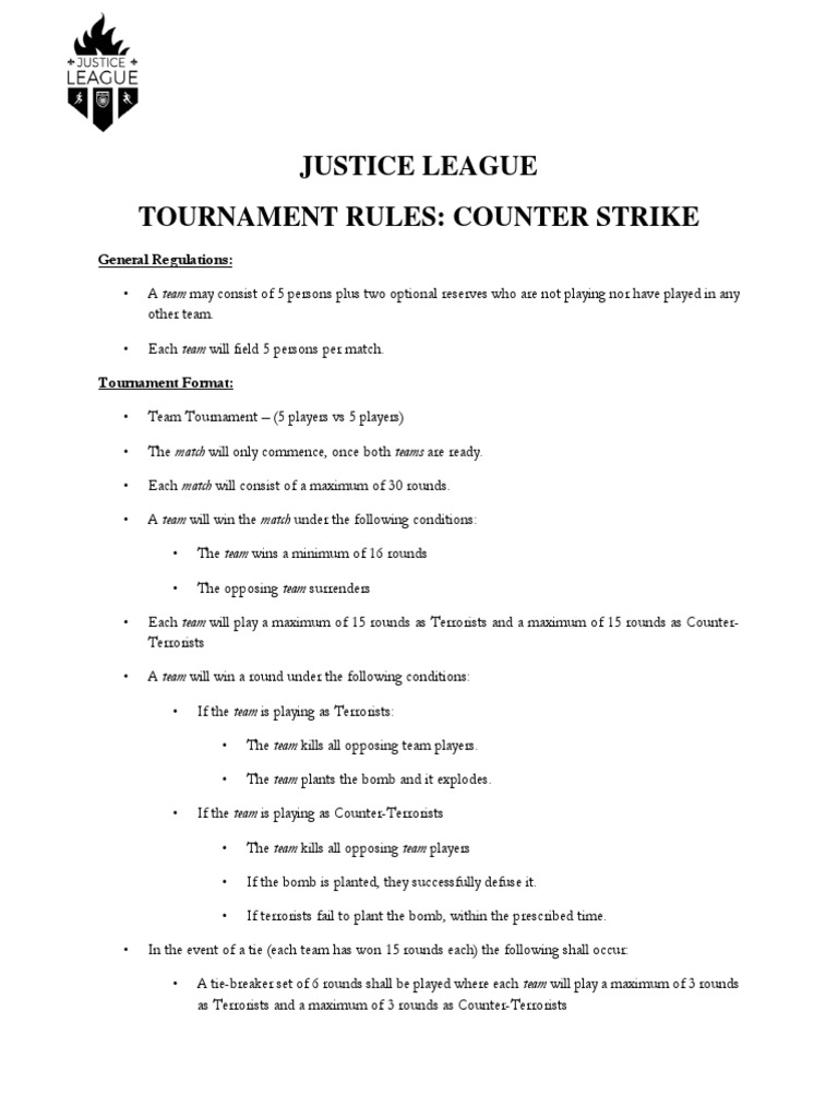 Counter Strike Rules | PDF | Sports