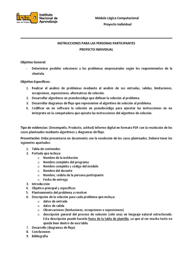 Proyecto - Fase 1 | PDF | Algoritmos | Lenguaje de programación