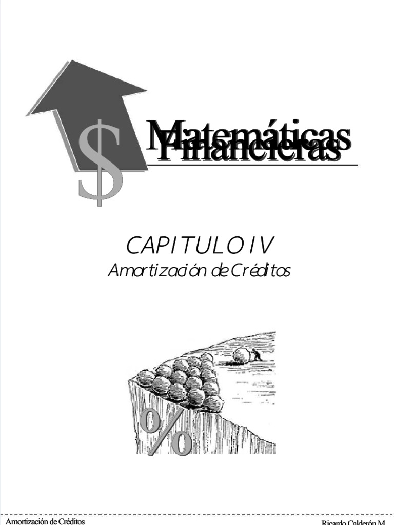 PDF Matfin Amortizacion de Creditos Ricardo Calderon - Compress | PDF | Amortización (Negocio ...