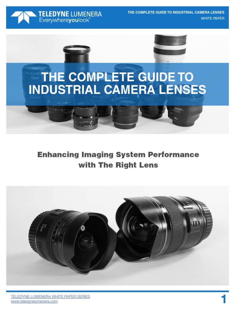 Industrial Camera Lens Selection Guide | PDF | Camera Lens | Zoom Lens