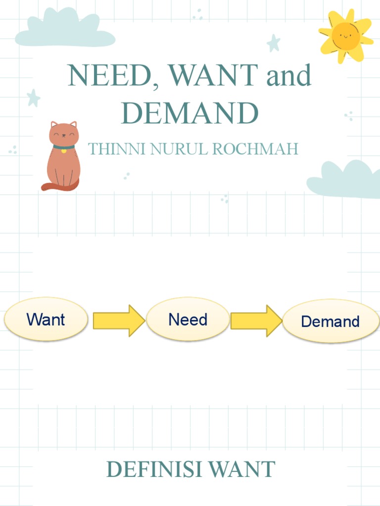2a - Want, Need, Demand | PDF