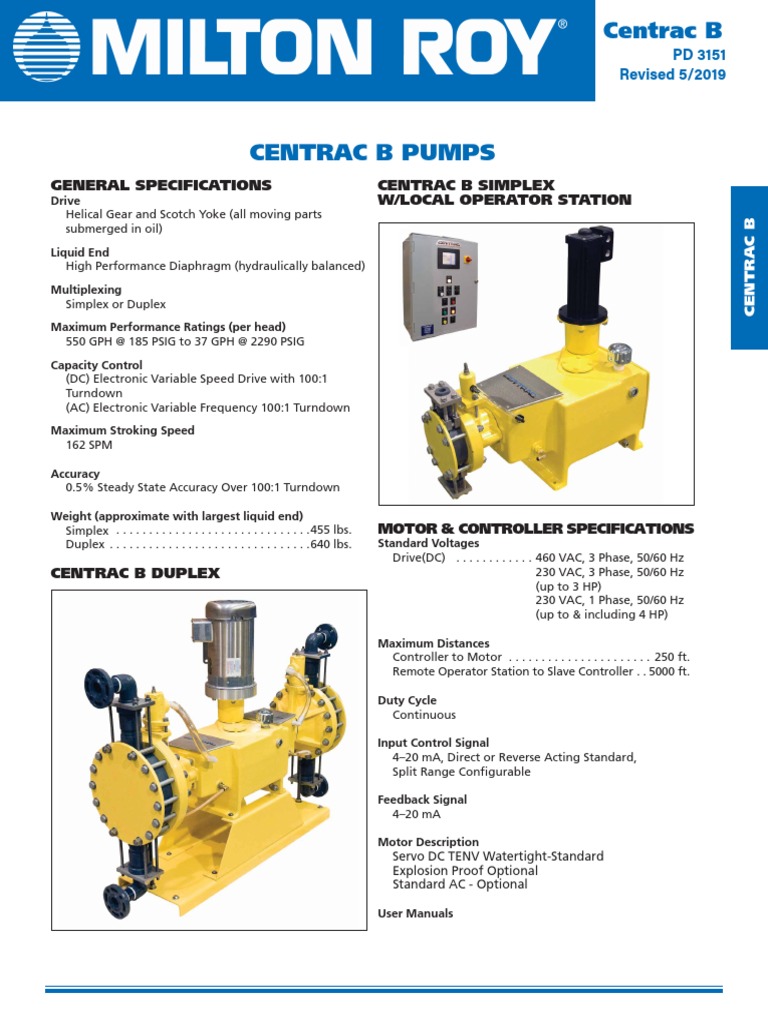 IR - PD3151 3 13 Centrac | PDF | Pump | Electric Motor