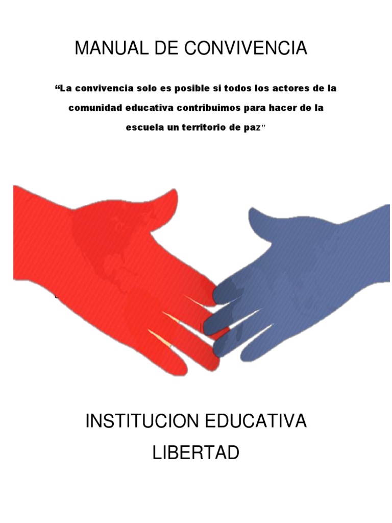 Manual De Convivencia Final Ie Libertad Agosto De 2016 Pdf