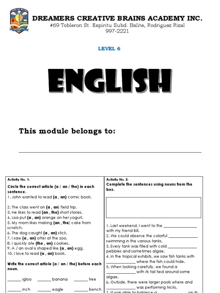 Level 6 English | PDF | Linguistics