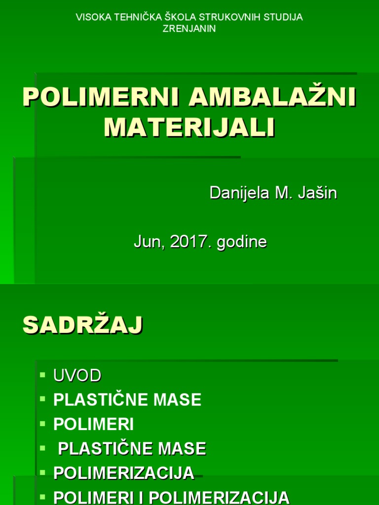 Polimerna Ambalaza | PDF