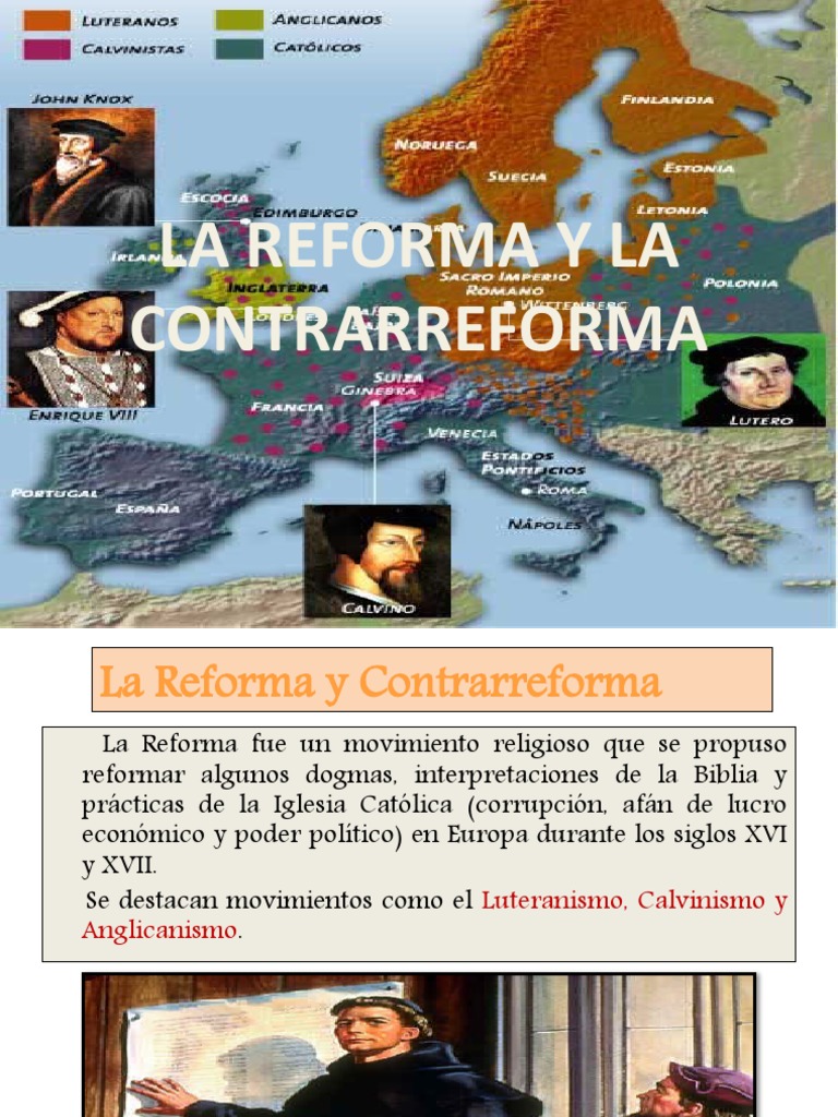La Reforma Y La Contrarreforma | PDF | Martin Luther | Iglesia Católica