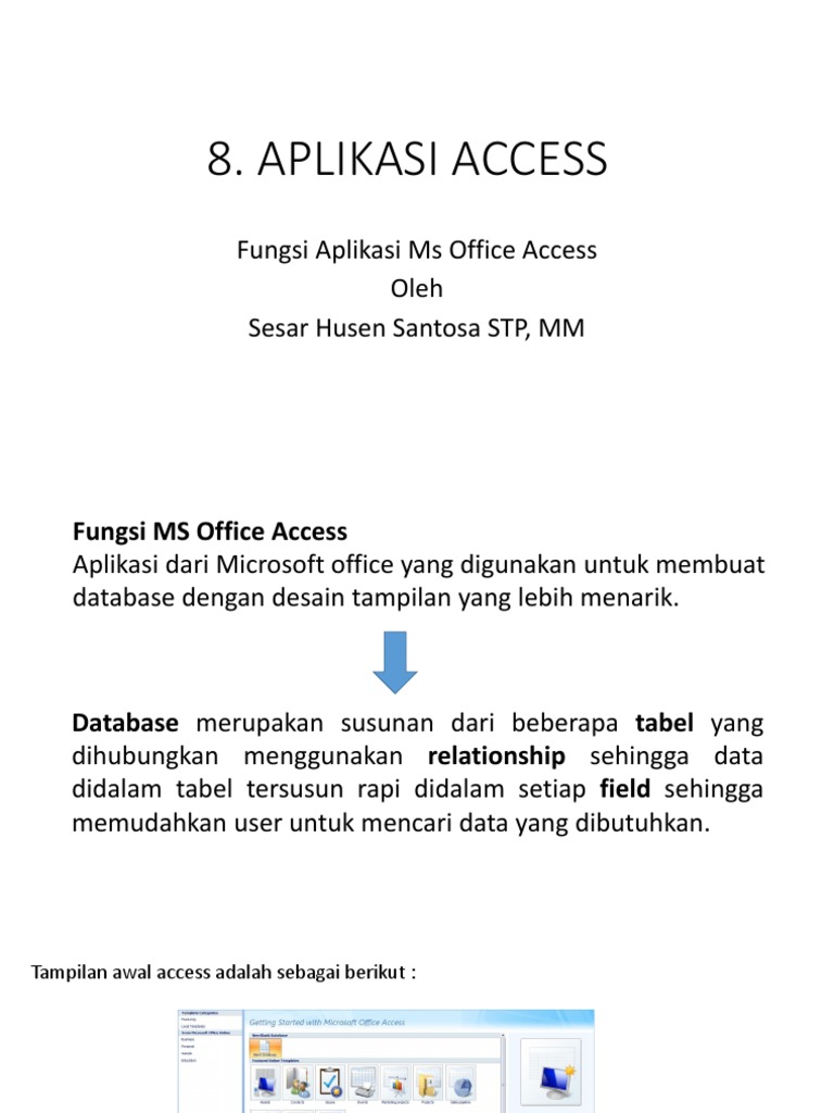 Pertemuan 8 Dan 9 (Fungsi MS Access) | PDF