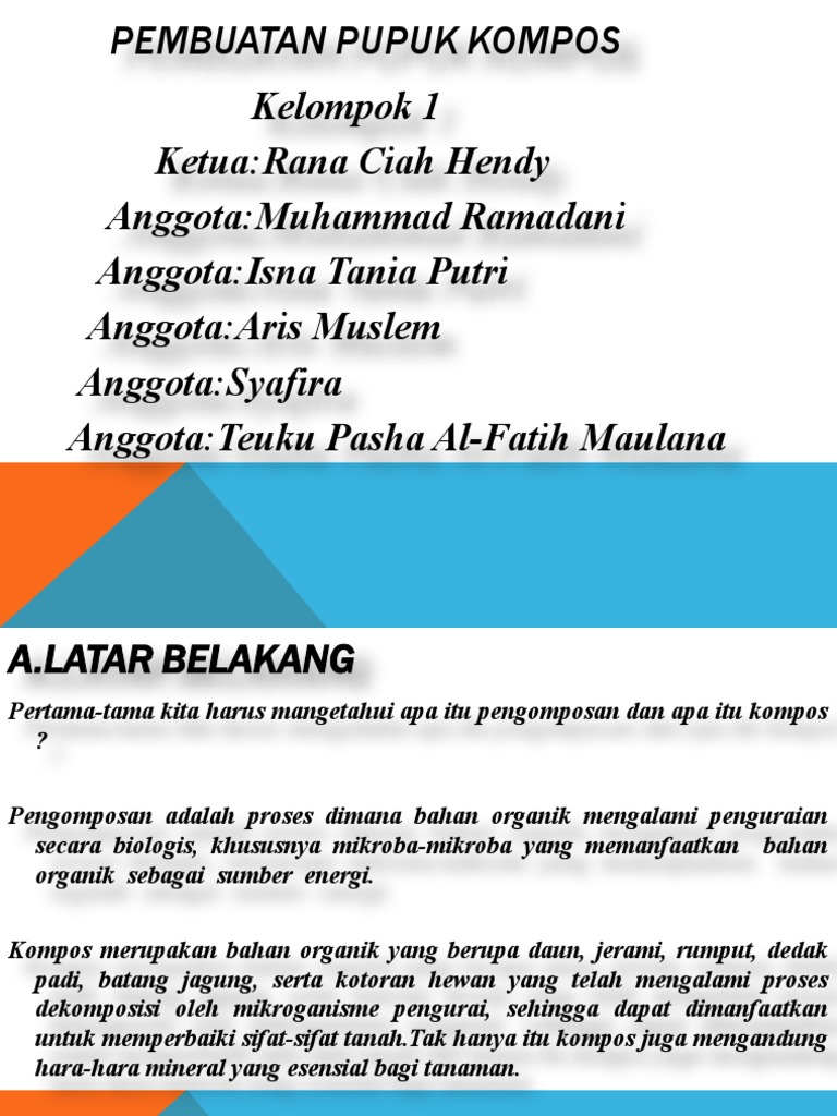 Pembuatan Pupuk Kompos | PDF