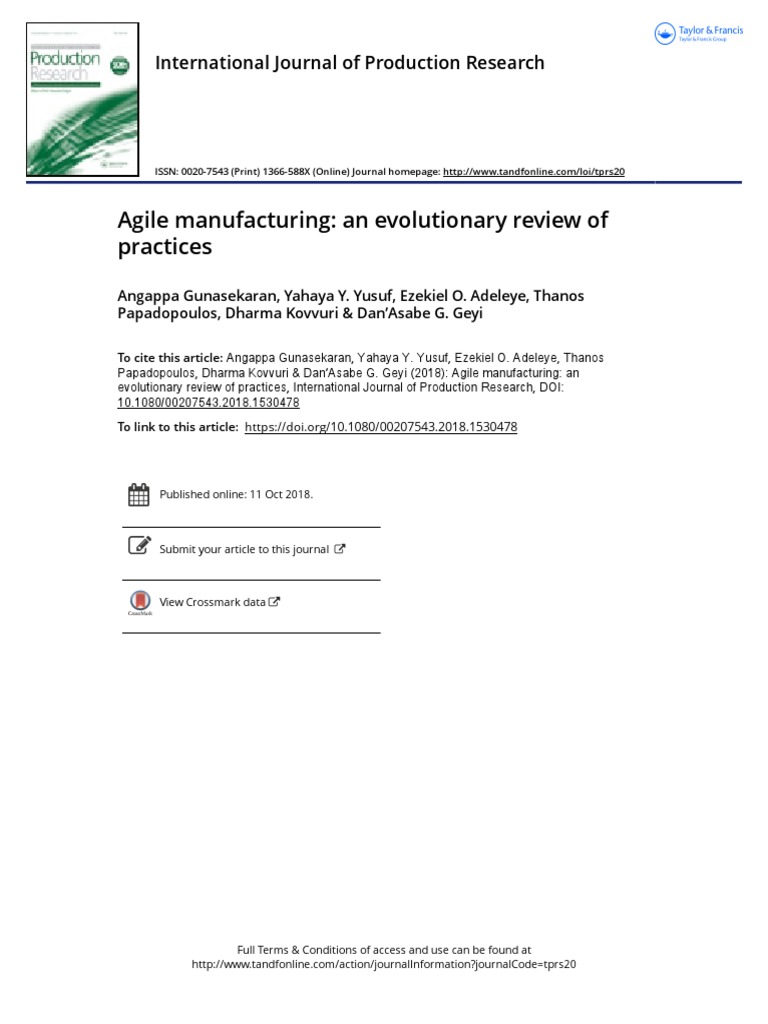 CIM Journal | Download Free PDF | Supply Chain | Lean Manufacturing